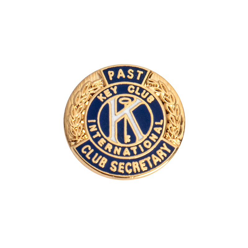 Key Club Past Club Secretary Pin | Kiwanis Family Products